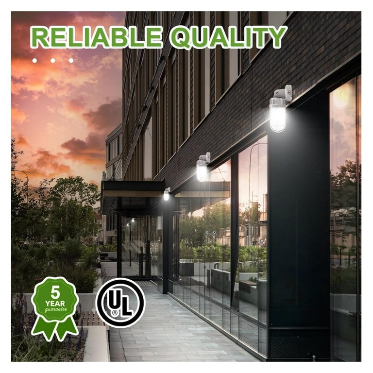 Jelly Jar Light Outdoor Ceiling LED Vapor Tight Jelly Jar, Ceiling