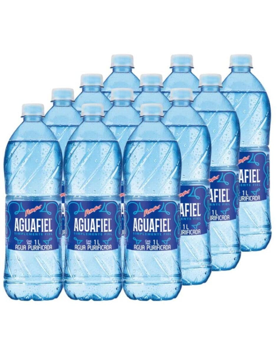 Pack de 12 Agua Aguafiel 1 L Aguafiel 1 litro | Bodega Aurrera en línea