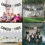 Cancer Free Glitter Banner, Cancer Survivor Decor Supplies, Awareness ...