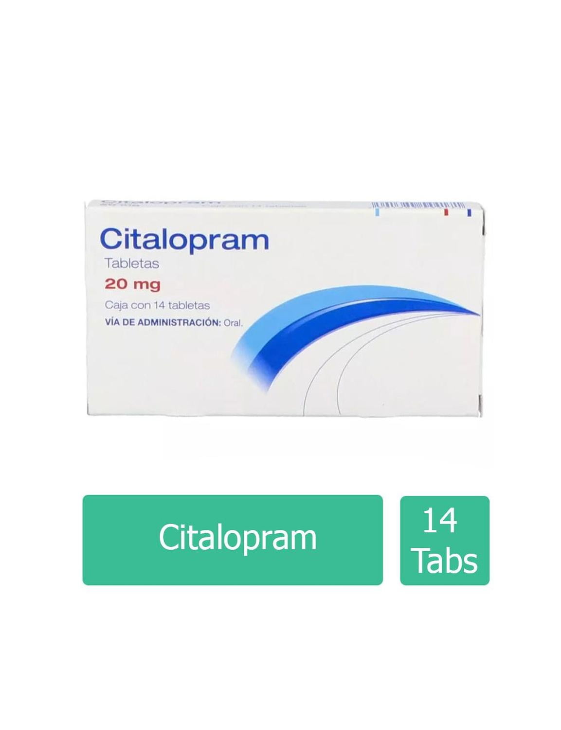 Citalopram 20 mg Caja Con 14 Tabletas. | Walmart en línea