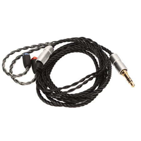 Headphone Cable Replacement, 4 Strands Twisted Together Pre Formed Ear ...