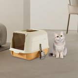 Cat Litter Box with Lid Covered Large with Scooper Fully Enclosed ...
