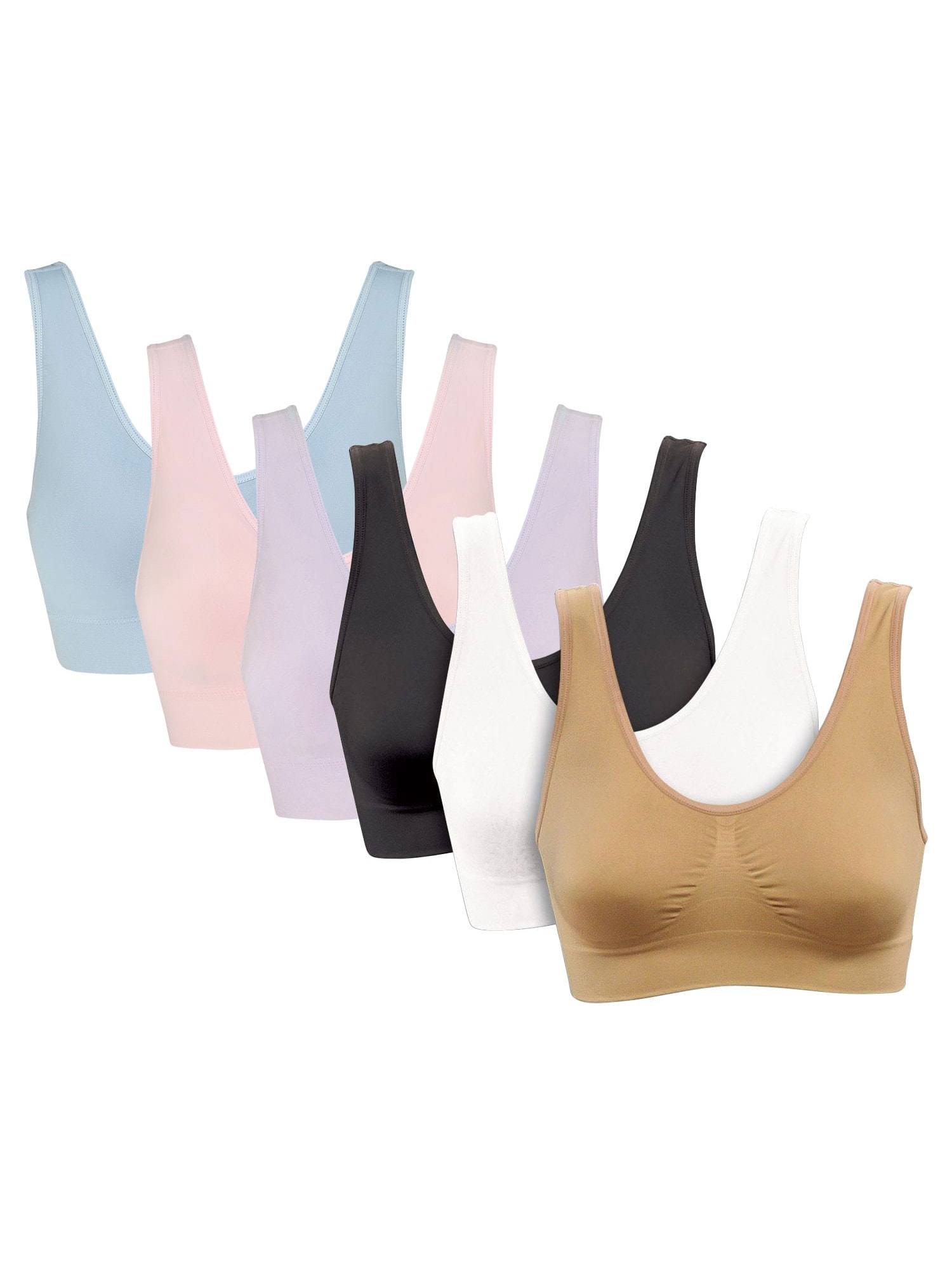 No Boundaries Juniors Seamless Cami Bra - Walmart.com