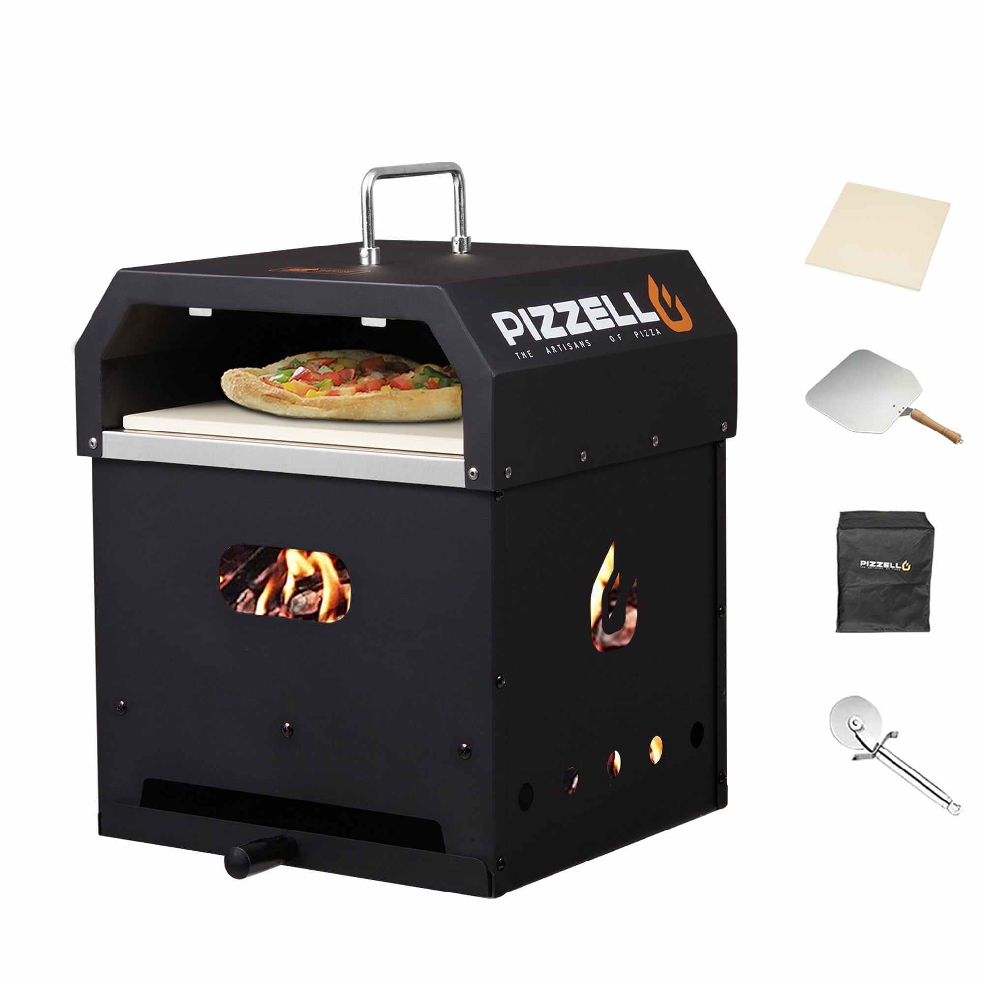 Click here for Pizzello 4 In 1 Outdoor Pizza Oven Wood Fired 2-La... prices