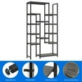 Dextrus 6 Tier Bookshelf, Tall Modern Free Standing Bookcase with 12 ...