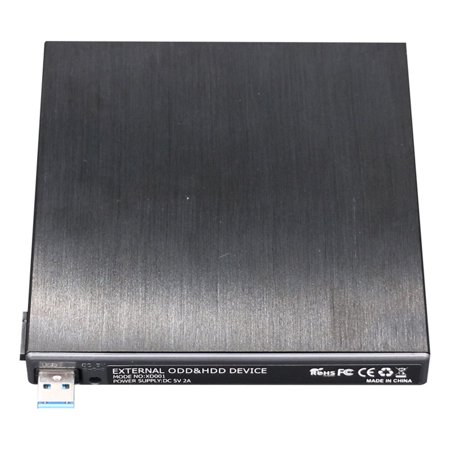 USB 3.0 Aluminum Extruded External Hard Drive DVD Burner For Laptop ...