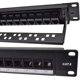 Detroit Packing Co. 24 Port CAT6 RJ45 Through Coupler Patch Panel with ...