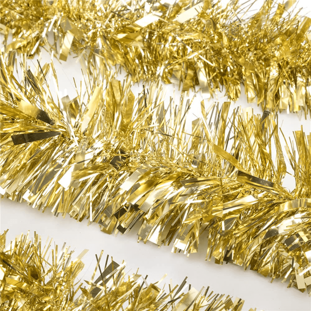 SANNO 26.2ft Christmas Tinsel Garland, Classic Thick Colorful ...