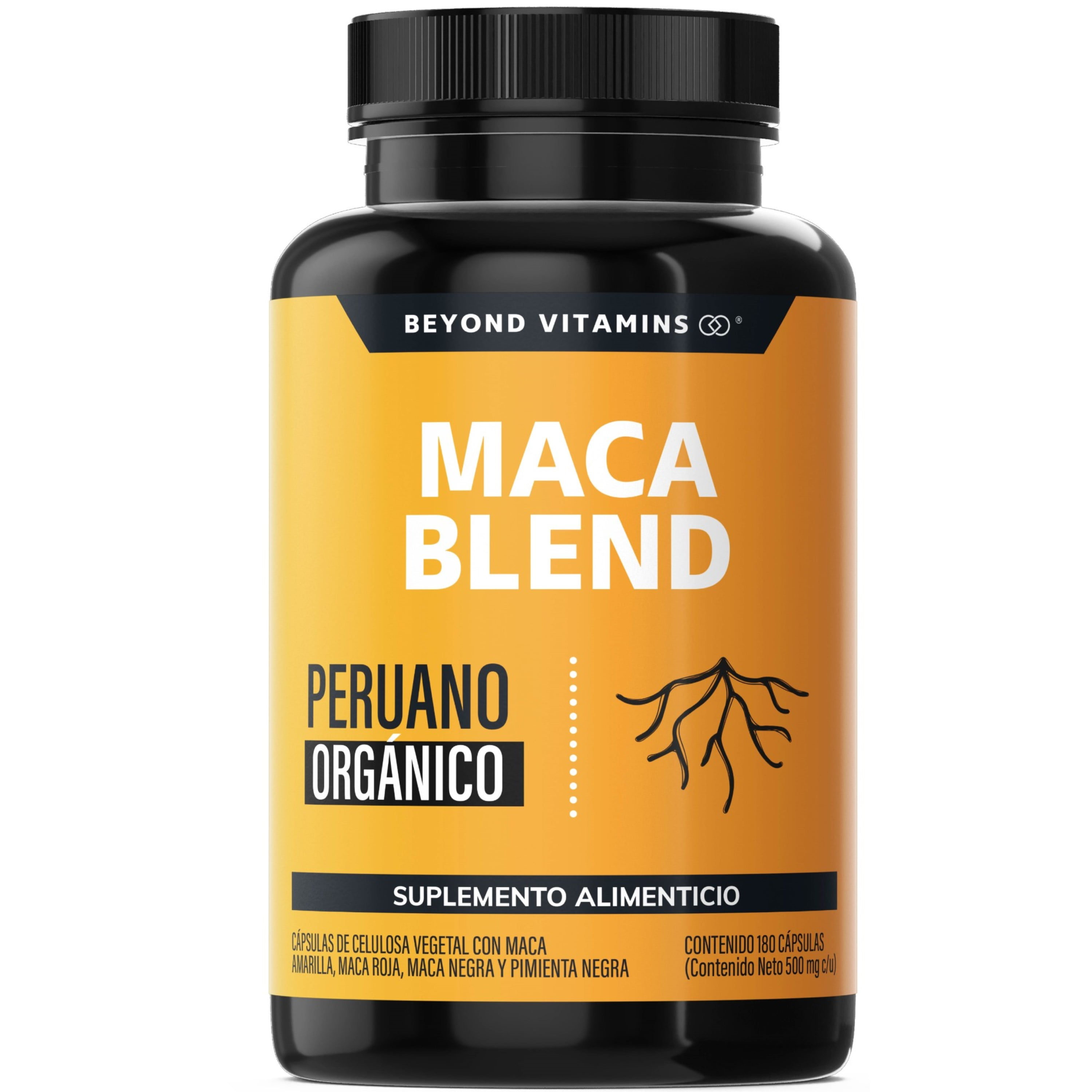 Maca Blend Maca Peruana Orgánica Con Pimienta Negra - Maca Negra ...