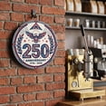 4th of July Round Metal Signs for Outside 250th Anniversary Tin Signs ...