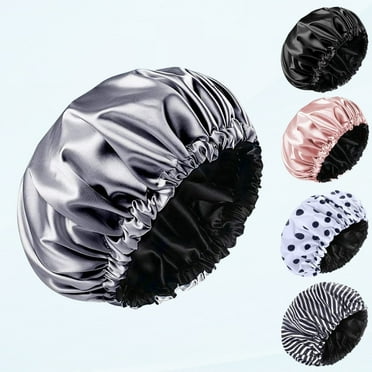 Shower cap for women, luxury silk lined shower cap, machine washable ...