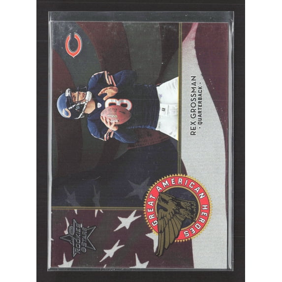 2004 Leaf Rookies & Stars Great American Heroes Rex Grossman #GAH-13 ...