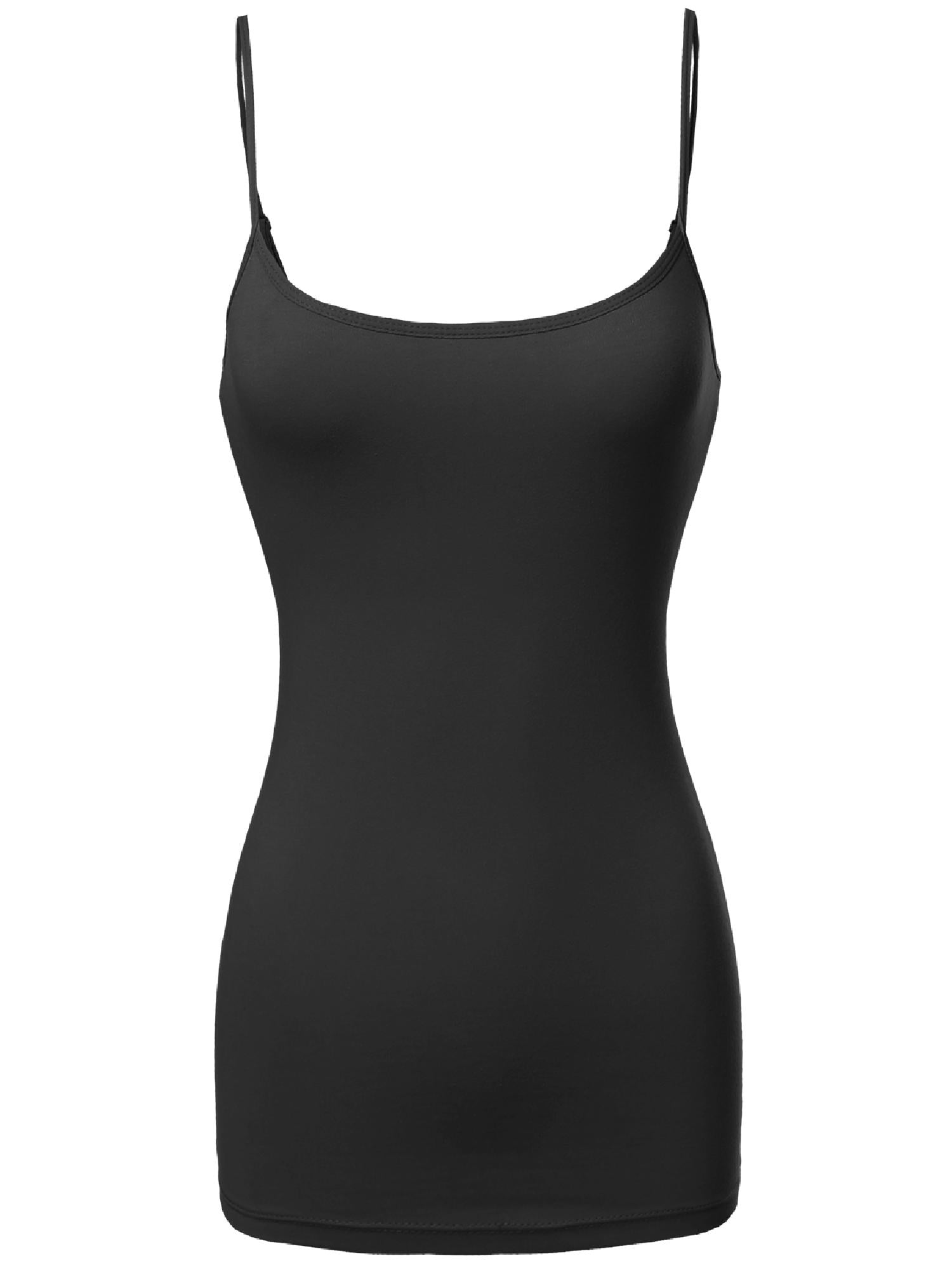 FashionOutfit Women's Basic Solid Long Length Adjustable Spaghetti ...