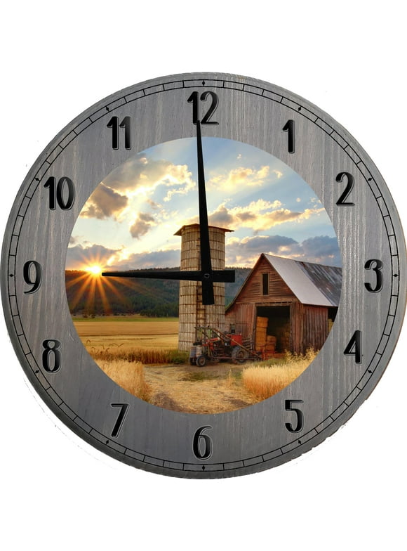 Farmhouse Clocks in Wall Clocks - Walmart.com