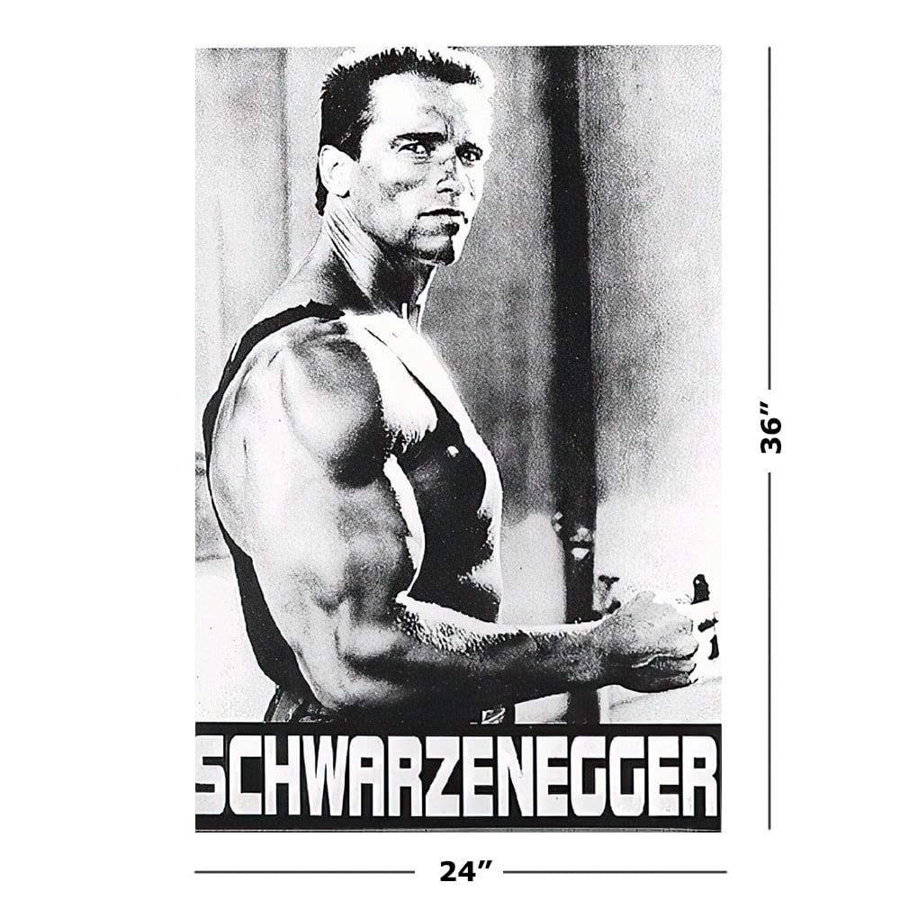 Arnold Schwarzenegger Black And White Poster