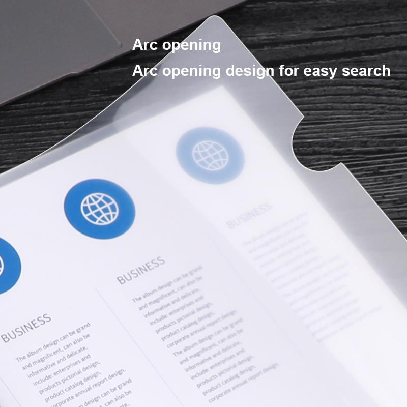 Buy 10 A4 clear clip strip file transparent report cover for office ...