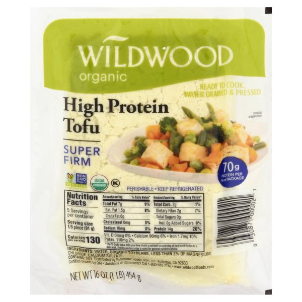 Wildwood Natural Foods Organic Super Firm High Protein Tofu, 16 Ounce ...