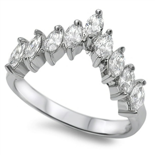 Prime Jewelry Collection Sterling Silver Womens Flawless Colorless
