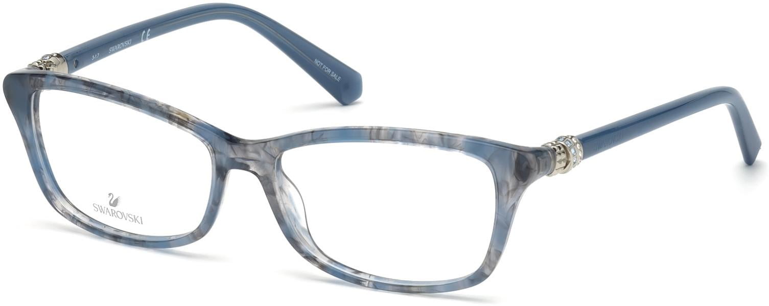 Swarovski Sk 5243 Eyeglasses 090 090 Shiny Blue
