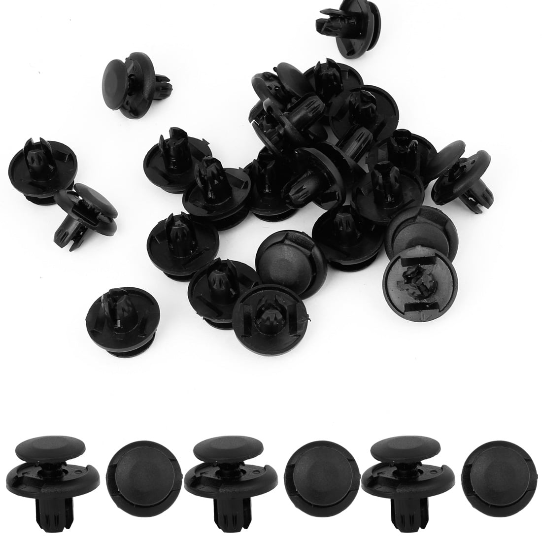 25PCS Car Body Plastic Push Pin Rivet Fasteners Trim Moulding Clip 8mm ...