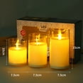 Flickering Flameless Candles, Swinging flame LED Candles, No melt ...