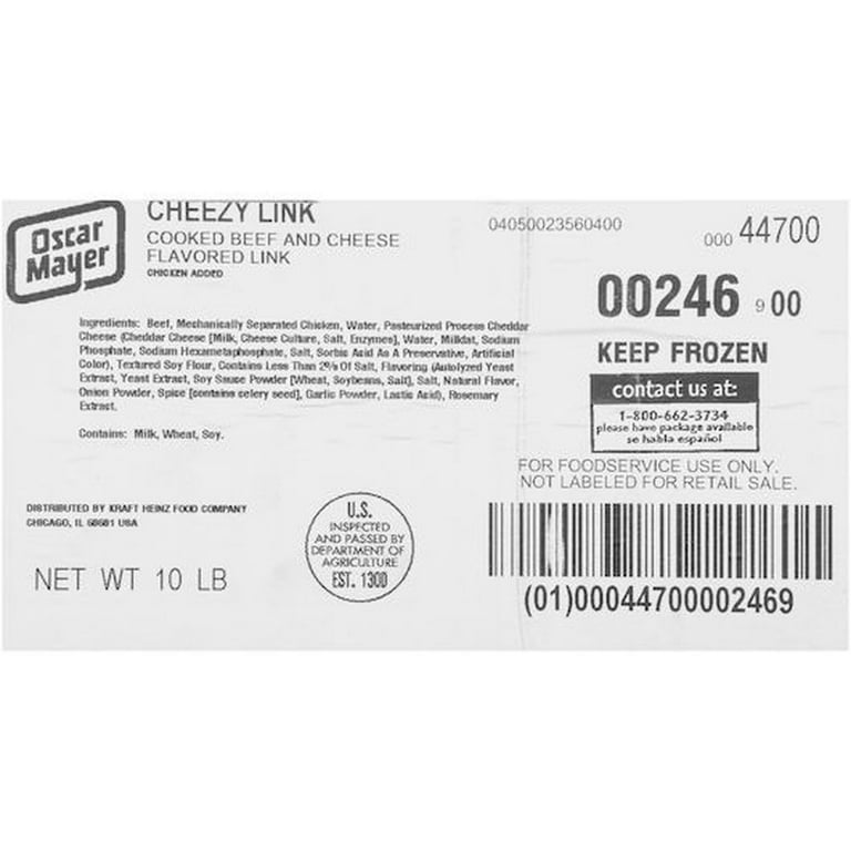 Oscar Mayer Turkey Bacon Barcode