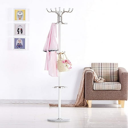 67 Inch(170cm) Metal Coat Tree, Coat Racks with 16 Hooks, Hat Jacket ...