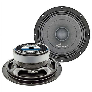 Audiopipe 8 Inch Mid-Range Car Stereo Loudspeaker, 500 Watt MAX, 8 Ohm, RMS Bass Audio Speaker ...