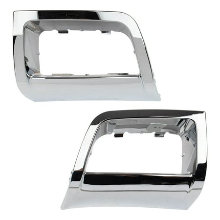 UPC 195591197885 - TRQ Driver & Passenger Side Fog Light Bezel Set Fits ...