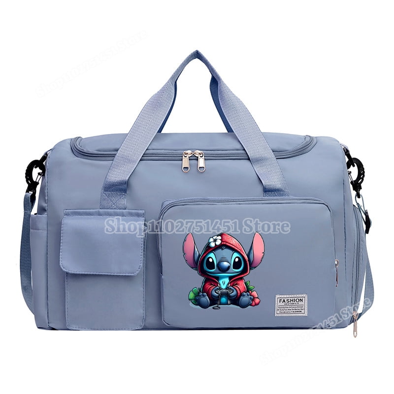 Disney Stitch Carry on Travel Bag Oxford Waterproof Sport Gym Tote Bags ...