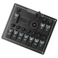 1x switch panel 10 gear rocker switch panel 12V 20A DC; 24 A direct ...