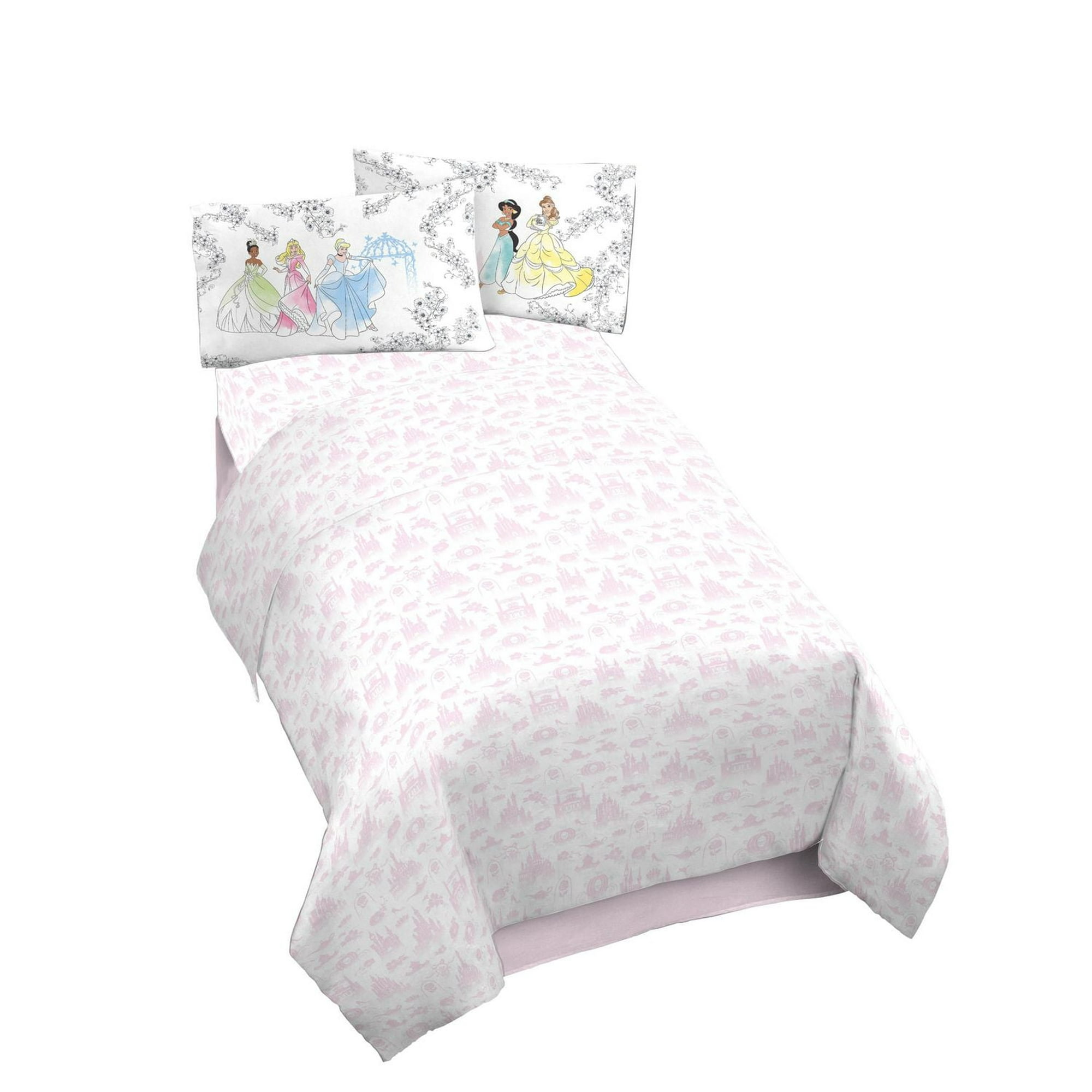 Click here for Disney Princess floral Garden Kids 4-Piece Full Sh... prices