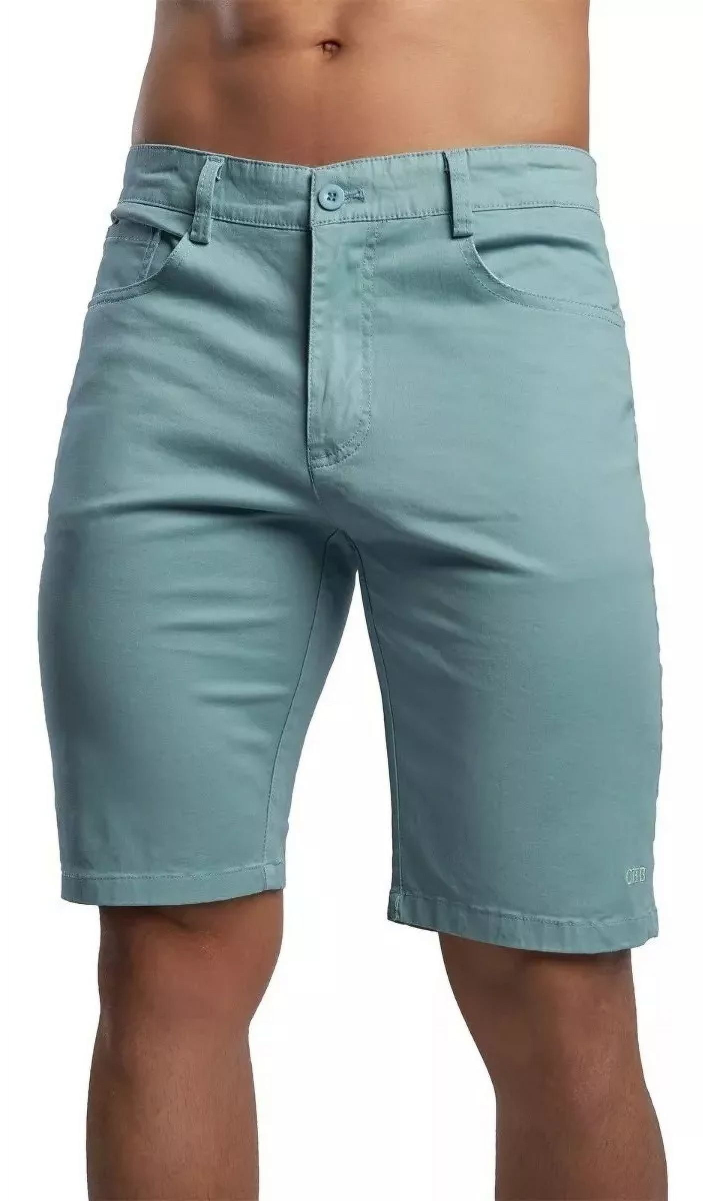 Short Para Hombre Bermuda De Gabardina Comodo Algodon Playa | Walmart ...