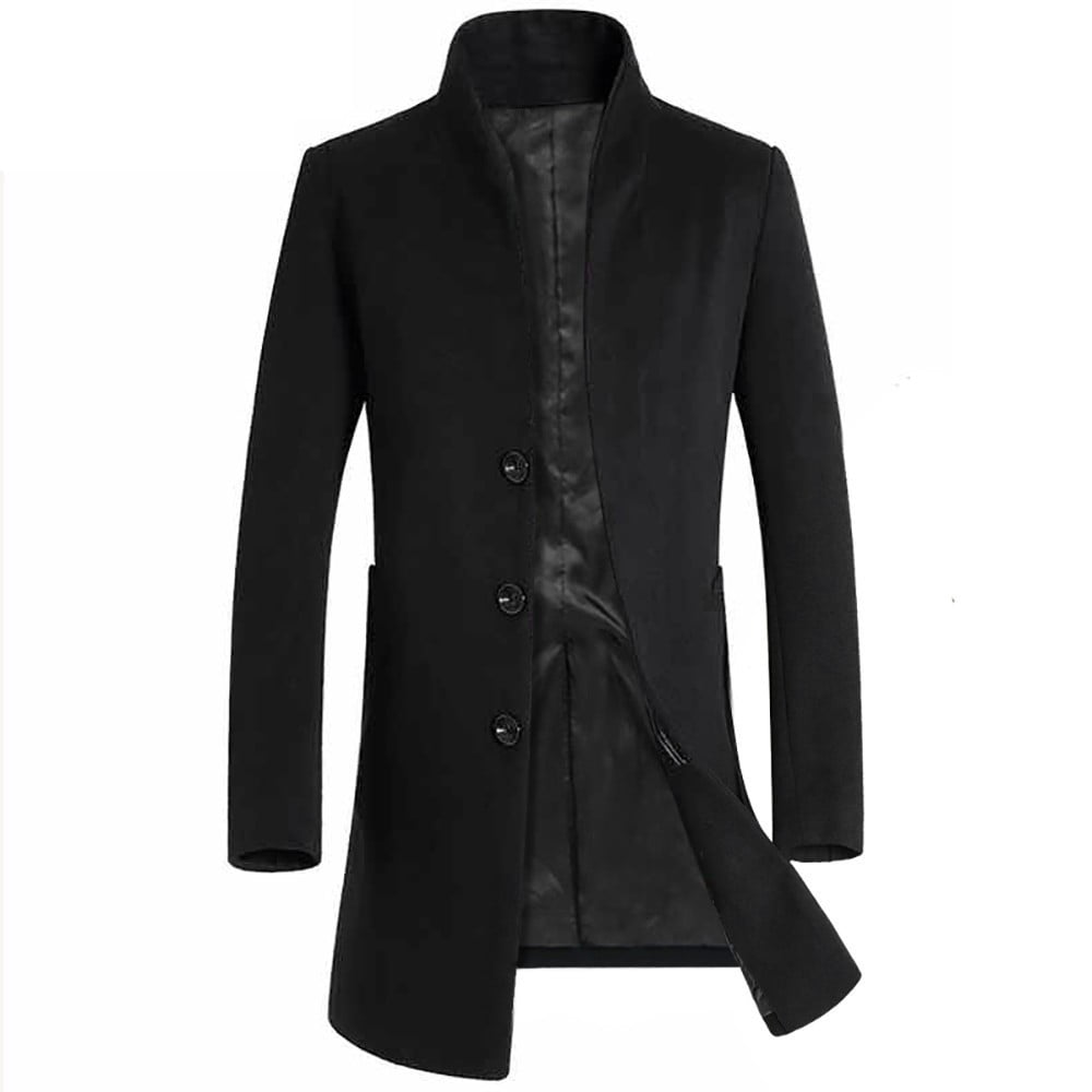 Click here for Qhfbli Mens Trench Coat Mens Winter Trench Long Ov... prices
