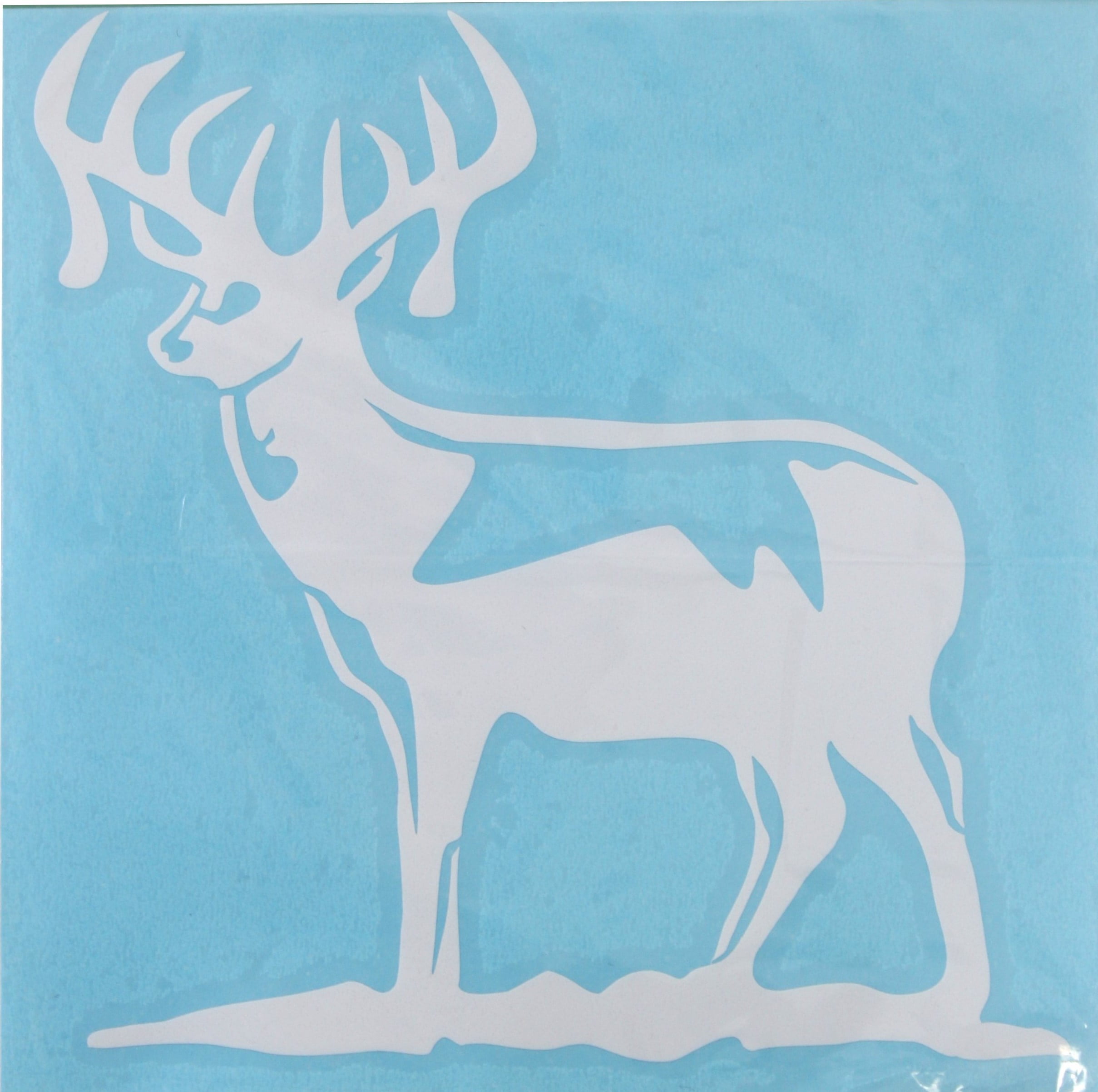 Just Decals Mule Deer Windows Sticker Hunting White Made in US ...