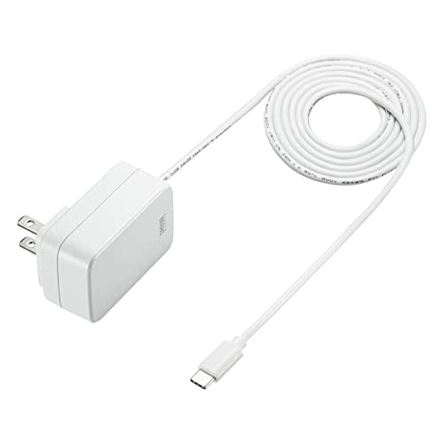 Sanwa Supply USB PD compatible AC charger (USB Type C cable integrated ...