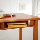 Lipper Childrens Rectangular Table and 2 Chairs Set with Shelves ...