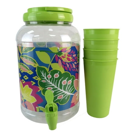 Mainstays Botanical Sun Tea Jar, 5 Piece – BrickSeek