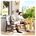 2-Person Glider Bench, Outdoor Patio Loveseat Chair - Mixed Gray ...