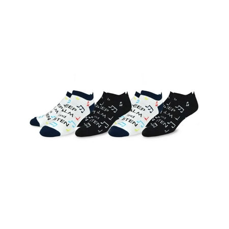 TeeHee Men's Cotton No Show Socks 4-Pack | Walmart Canada