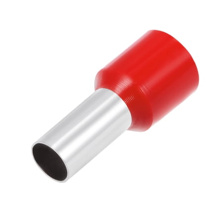 VE16-12 Insulated Cord Pin End Wire Connector Crimp Terminal AWG5 Red ...