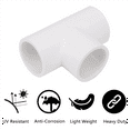 DSH 20 Pack 3/4in Tee 3 Way PVC Pipe Fittings Connector, Furniture ...