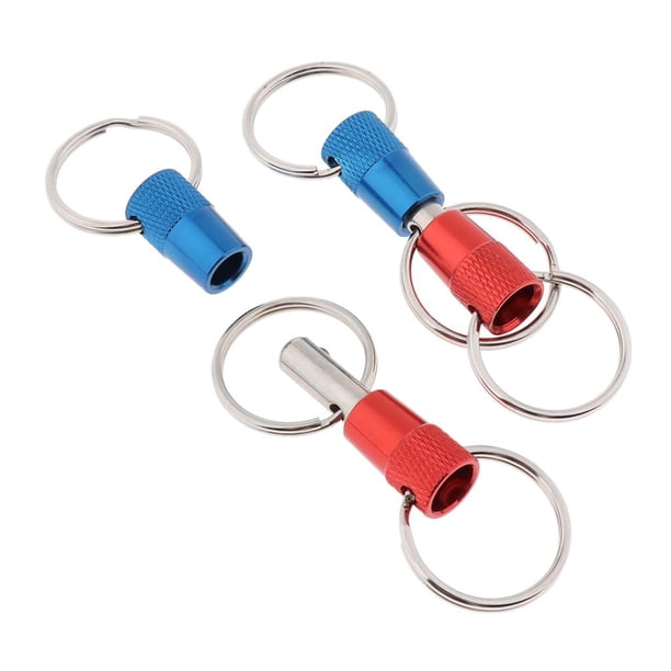 2 Pack Outdoor Detachable Keychains Pull Apart Quick Release Removable ...