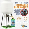 Flame King Eco-Friendly Refillable 1lb Empty Propane Canister Tank ...
