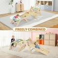 JOYMOR kids Pikler Triangle Climber Arch Rocker with Cushion Sensory ...