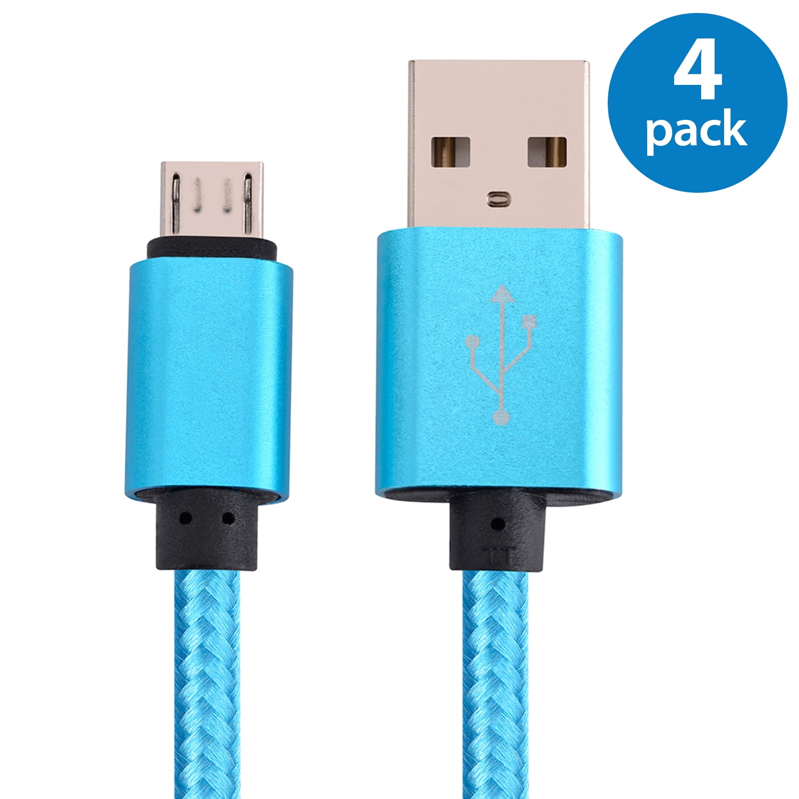 4x Afflux 10FT Micro USB Adaptive Fast Charging Cable Cord For Samsung