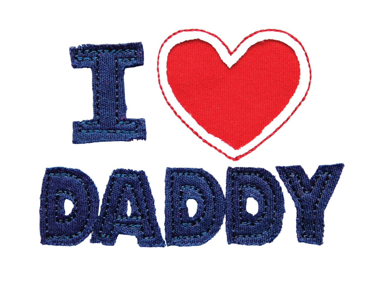 I Love Daddy Picture Art Mural Baby Boy Girl Nursery Room Custom Wall ...