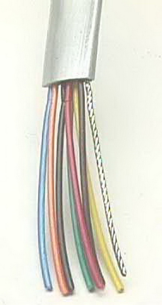 IEC CAB007-MP-SH 28 Gauge 7 Conductor Shielded Silver Satin Cable ...