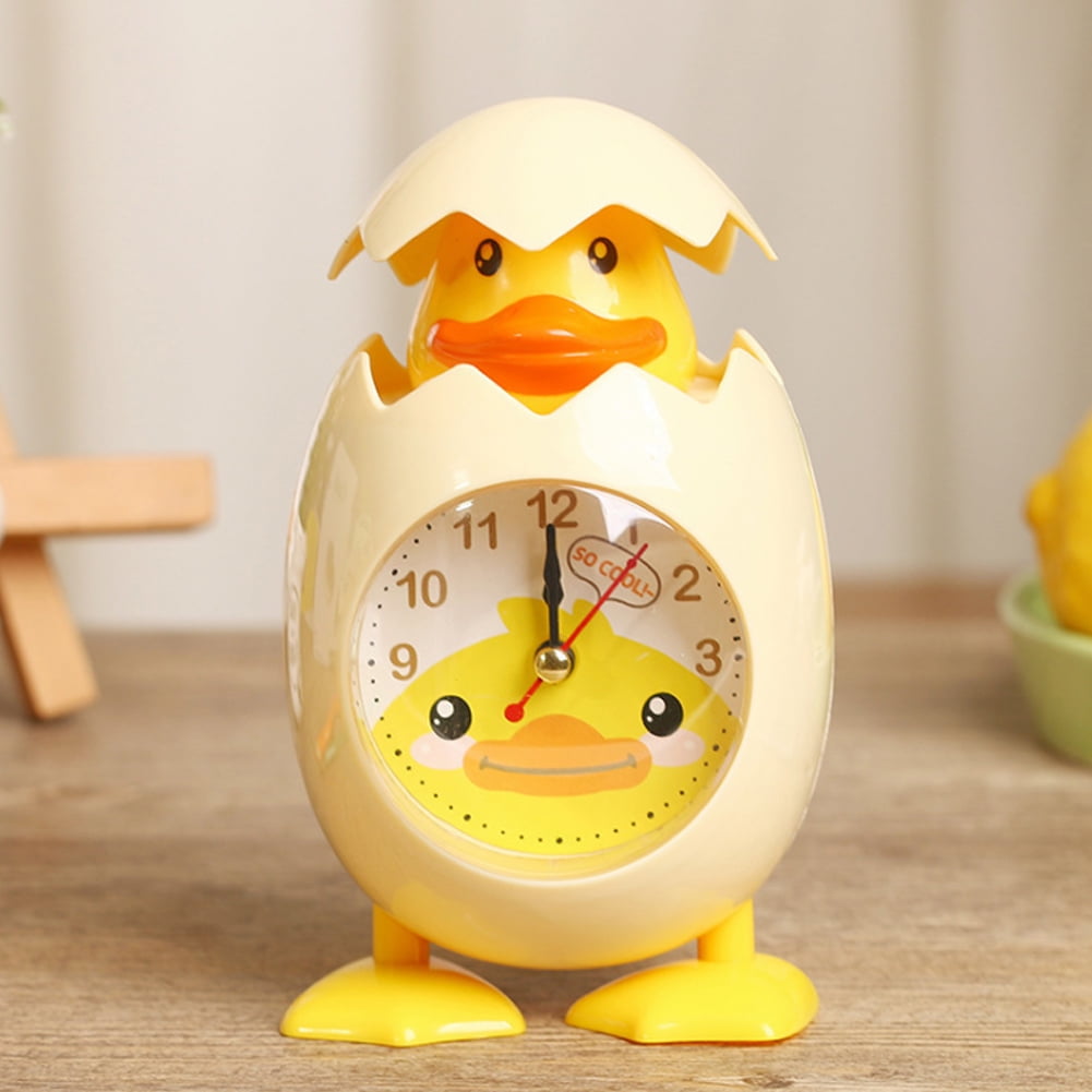 Analogue Alarm Clock White Broken Shell Chick Alarm Kids Alarm Clock ...