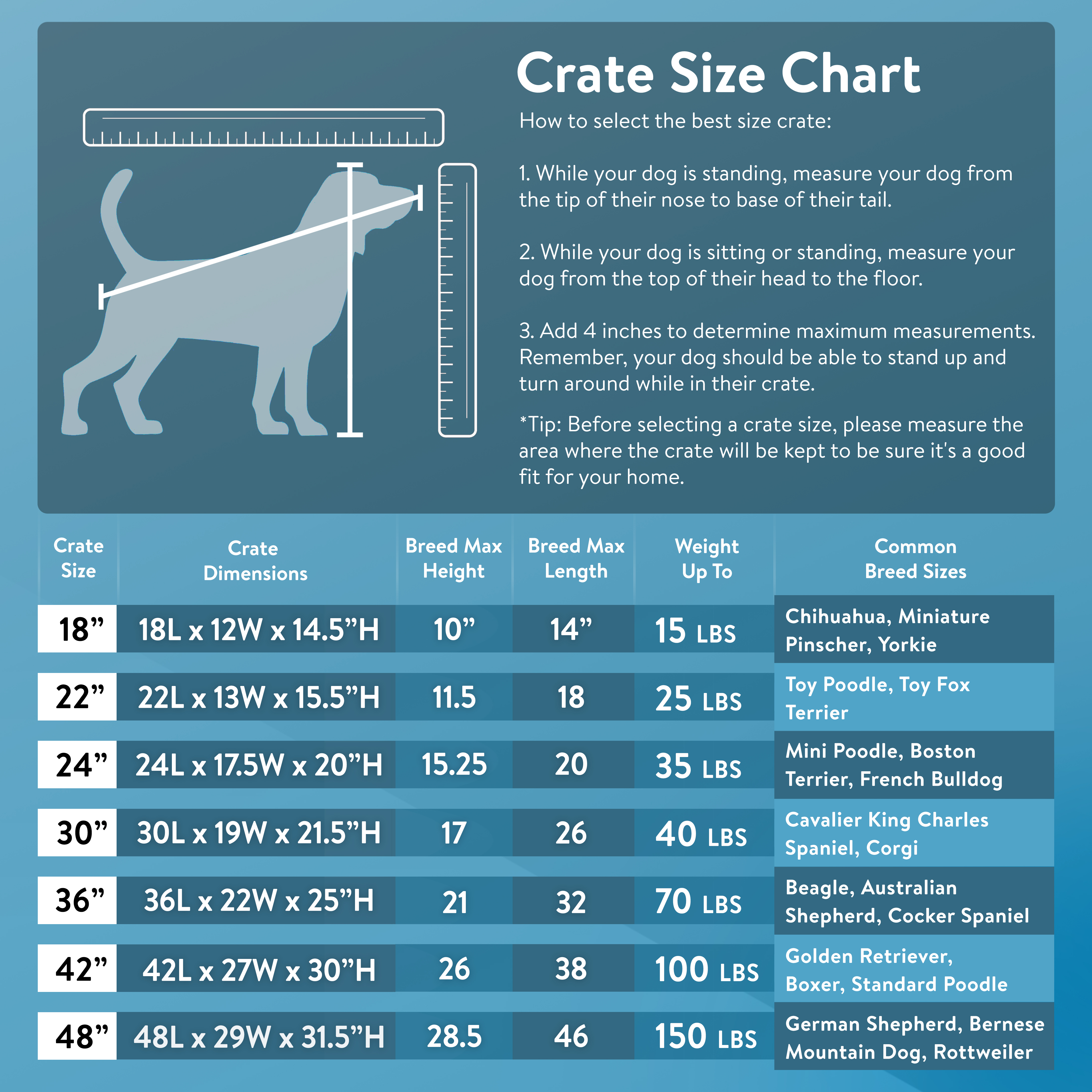 Cage Sizing Dog Crate Sizes Chart Online USA Www pinnaxis